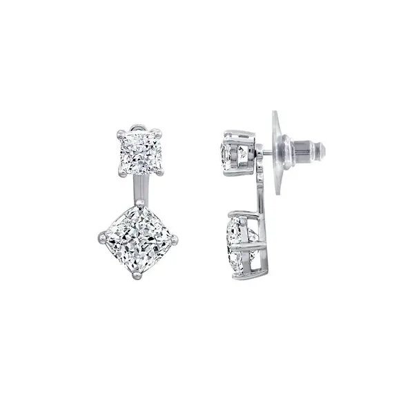 DIAMONBLISS Marilyn Monroe Convertible Drop Earrings - White