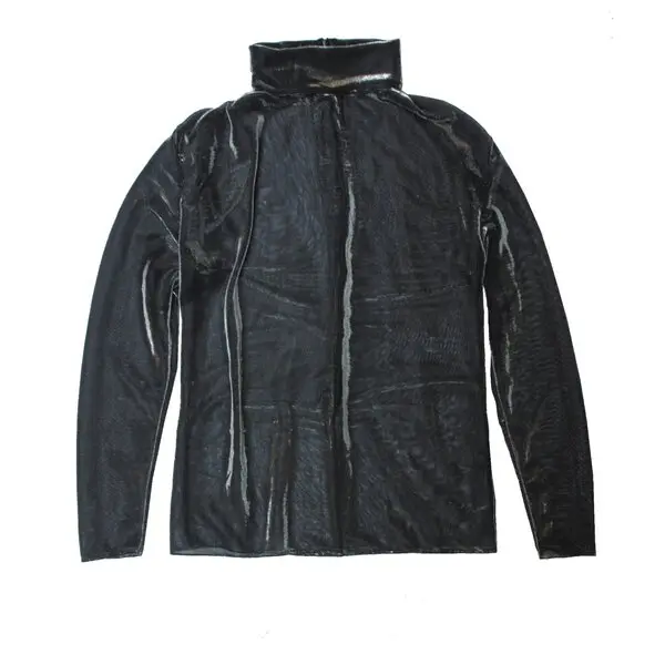 TRAMP IN DISGUISE Acrux Iridescent Sheer Turtleneck Top