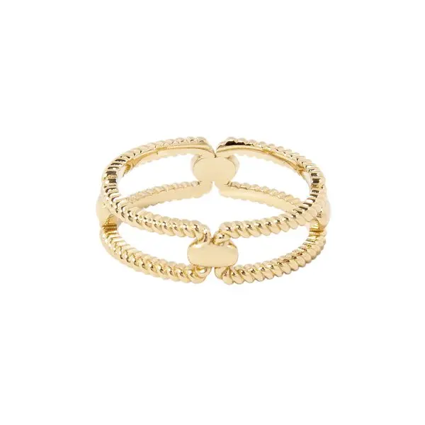 BELINDA JEWELZ Chloe Textured Loop Ring - Gold
