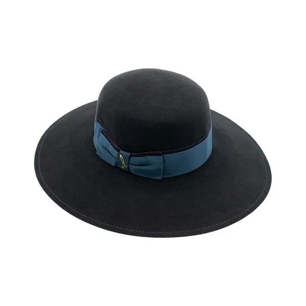DORIA 1905 Jeanne Wide-brim Fur Felt Hat - Black