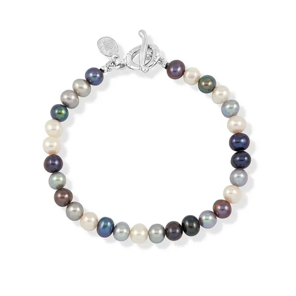 DOWER & HALL Mixed Freshwater Pearl And Sterling Bracelet - Silver