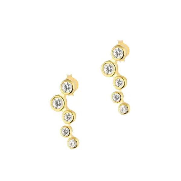 SPERO LONDON Star Cluster Stud Earrings - Gold
