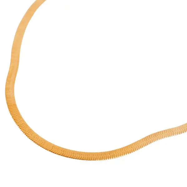 LES REINES Regal Serpent Italian Chain Necklace - Gold