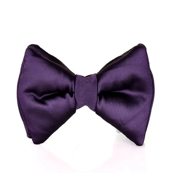 DAVID WEJ Silk Bow Tie - Purple