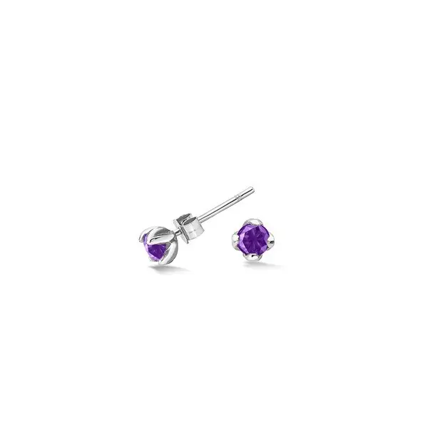 DOWER & HALL Amethyst Orissa Stud Earrings - Purple