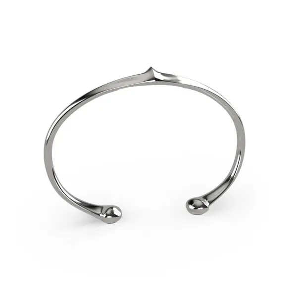 PERRY GARGANO The Wishbone Cuff - Silver