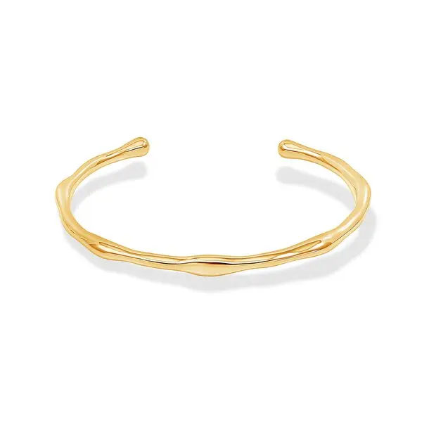 DOWER & HALL Waterfall Torque Bangle - Gold