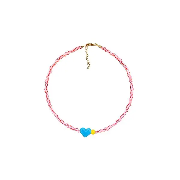 DESERT LOBBY Small Talk Necklace - Red/white/blue
