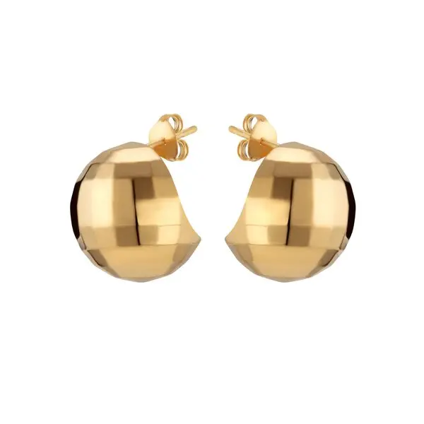 SCREAM PRETTY Disco Ball Stud Earrings - Gold