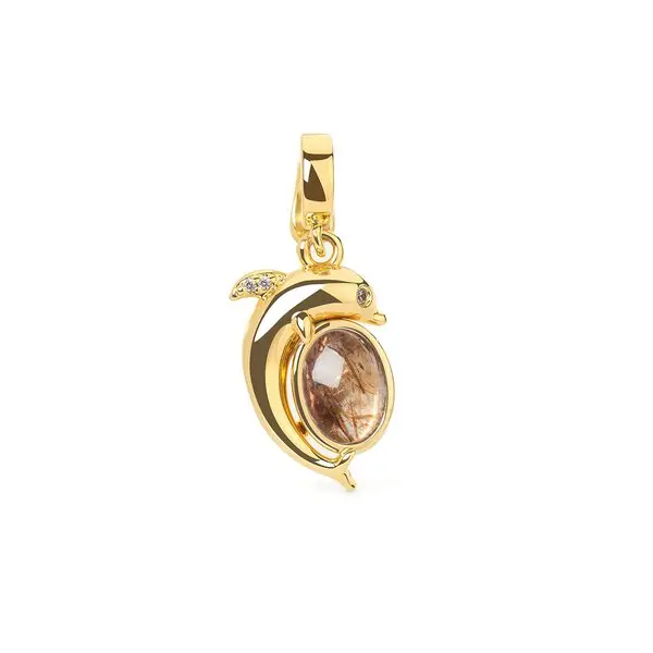 FREQNC ATELIER Mini Dolphin Charm - Yellow