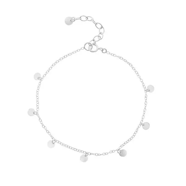 AUREE JEWELLERY Frascati Multi Disc Bracelet - Silver