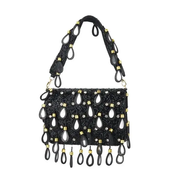 PODE Maya Beaded Statement Clutch
