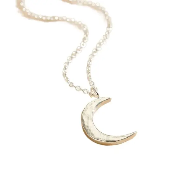 POSH TOTTY DESIGNS Sterling Crescent Moon Pendant Necklace - Silver