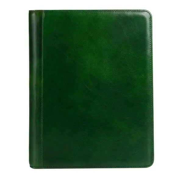 TIME RESISTANCE Leather Portfolio, Documents Holder Something Fresh - Green