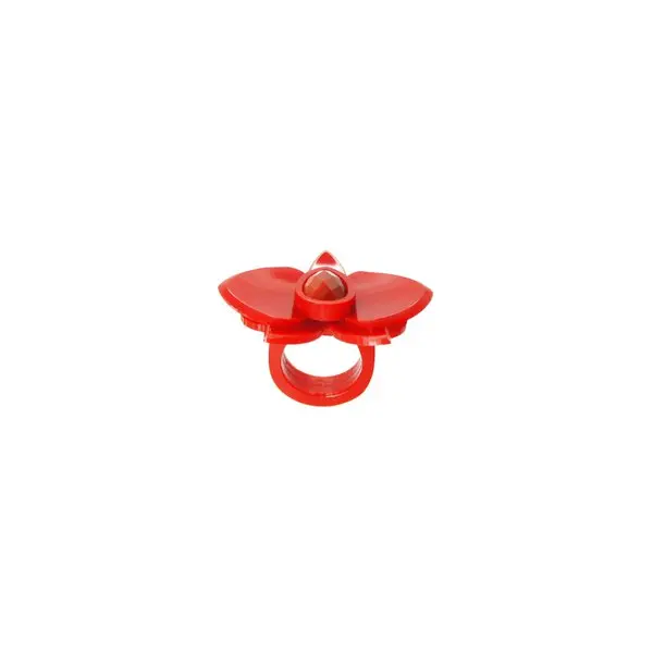 GISSA BICALHO Orchid Acrylic Ring - Red