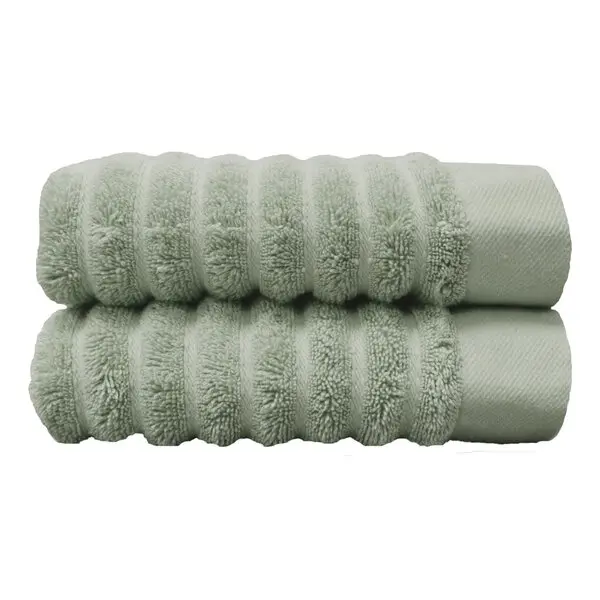 MISONA Organic Cotton Bath Sheet Set Sage - Green