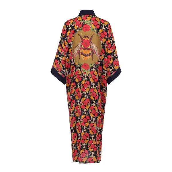 Henelle Night Bloom Kimono - Black