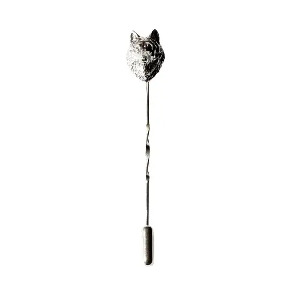 LEE RENEE Wolf Tie Pin/twist Tie Pin - Silver