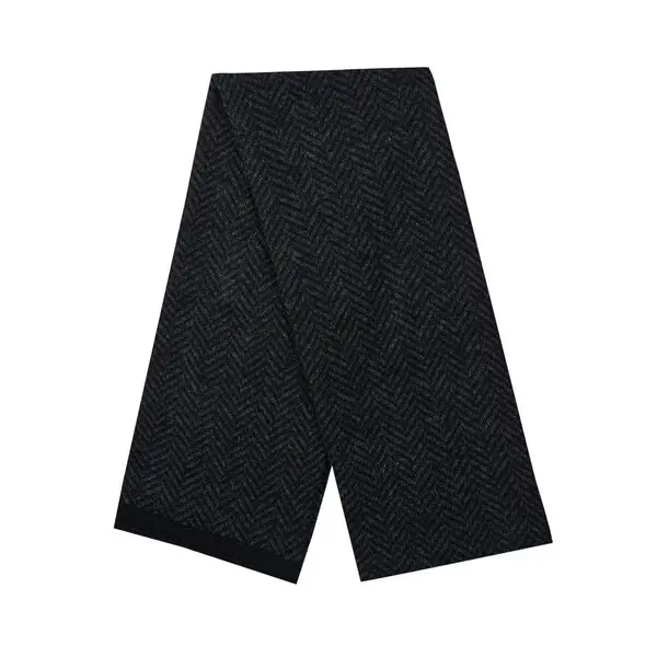 MOHAIR&ANGORA Black / Grey Mohair Shawl Lycia Black-grey - Black/grey