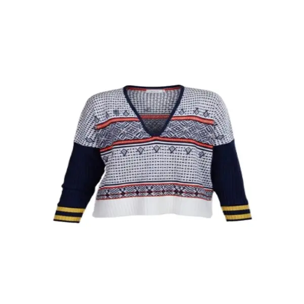 Saachi Nordic Knit Pullover Sweater