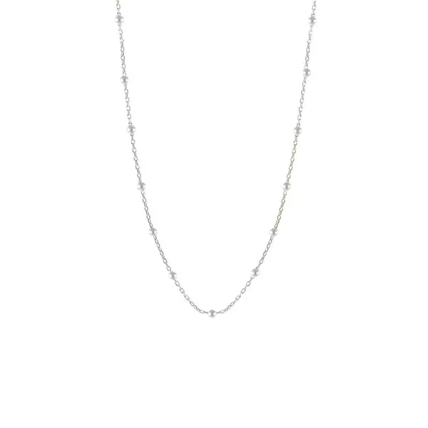 SPERO LONDON Bead Chain Satellite Necklace - Silver