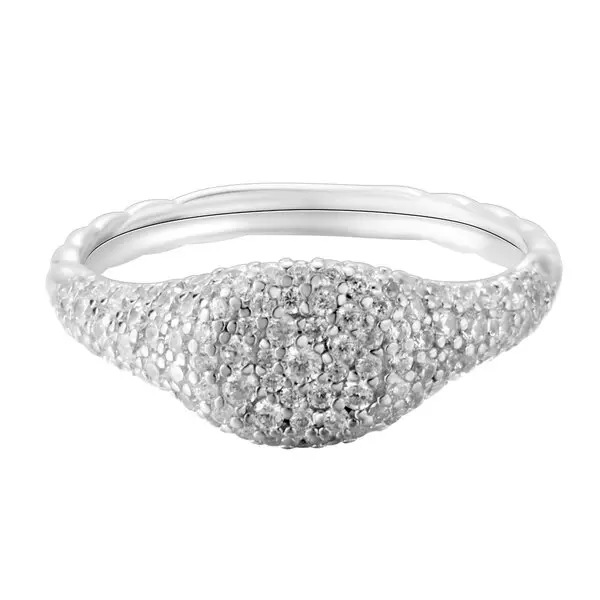 ONEWILDONE Showgirl Pavé Ring - Silver