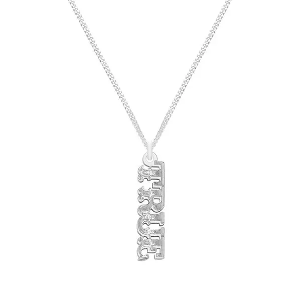 CARTERGORE Sterling "true" Word Necklace - Silver