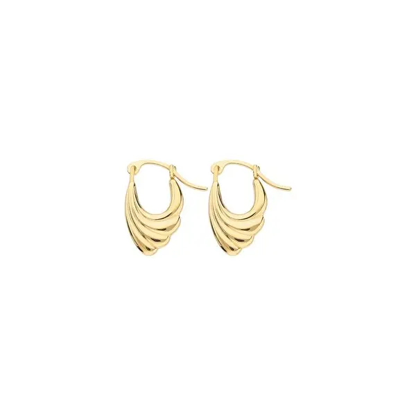 GOLD & HONEY Petite Wave Hoop Earrings - Gold