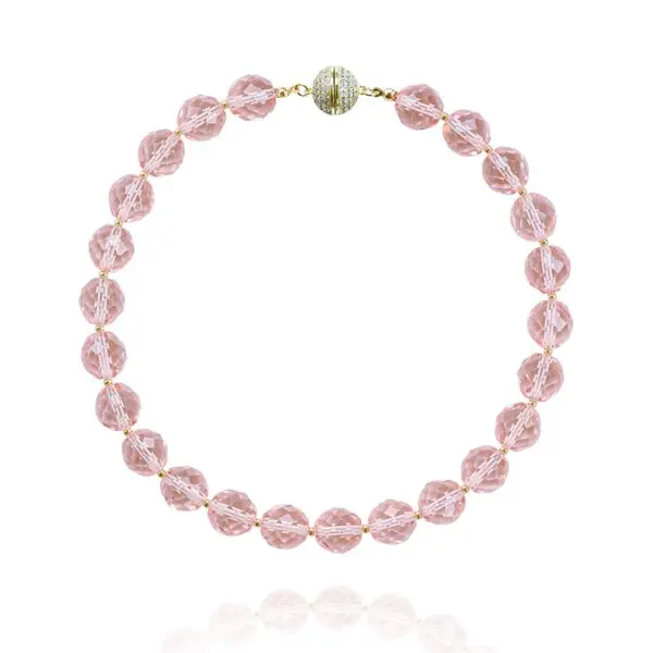 SAULE LABEL Leni Grande Necklace - Pink