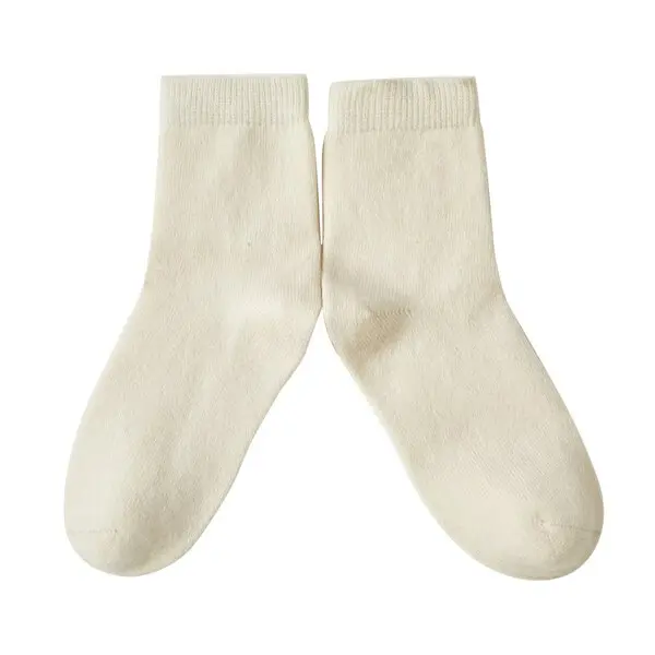 SOFT STROKES SILK Wool Quarter-length Socks Set Of Two - White