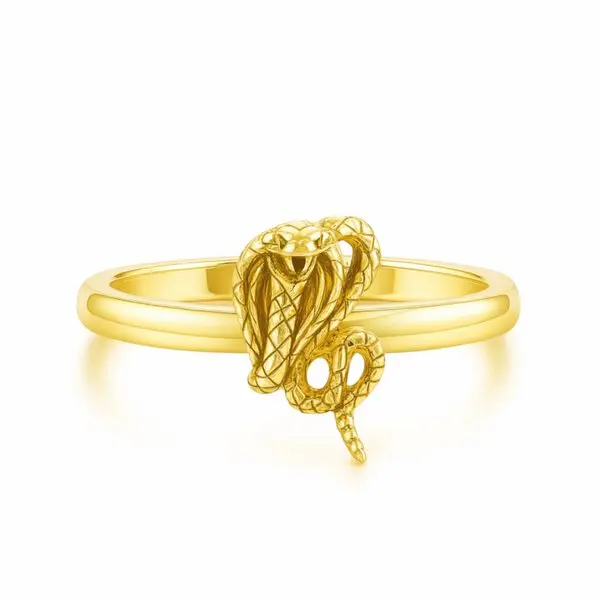 UNALOE Adjustable Snake Ring - Gold
