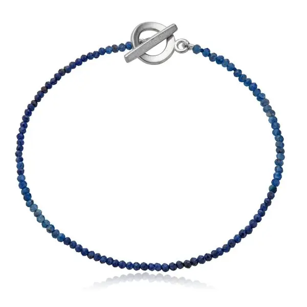 CARTOGRAPHY Sapphire Beaded Bracelet - Blue/silver