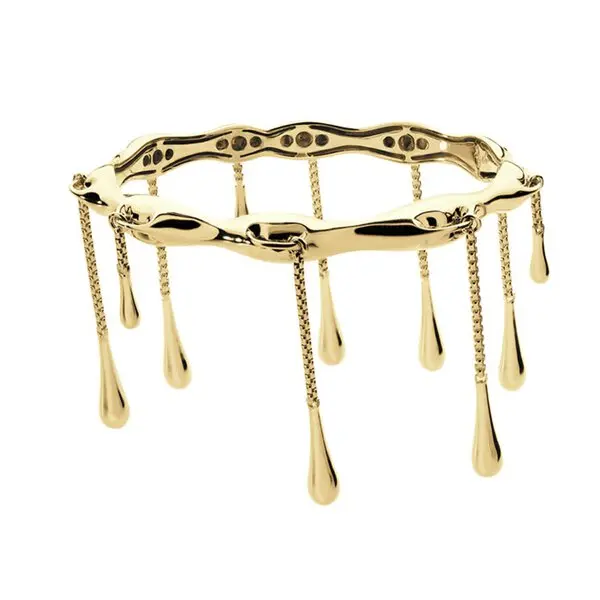 LUCY QUARTERMAINE Drop Bangle In Vermeil - Gold