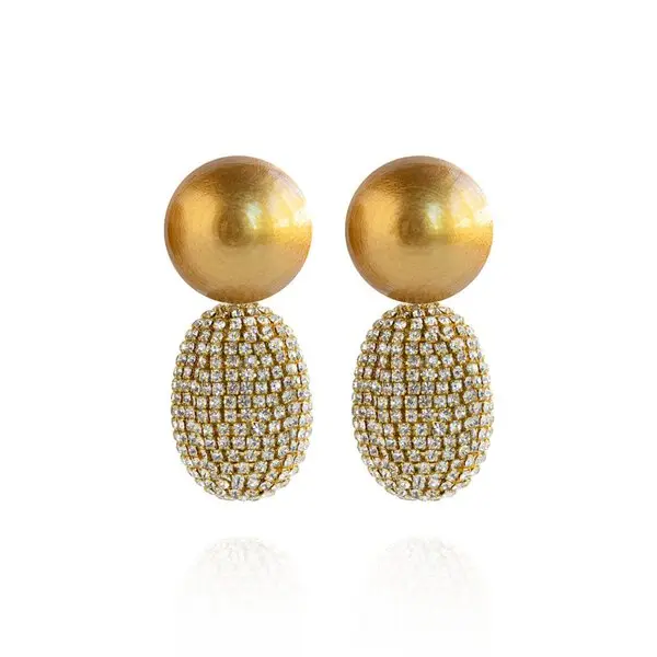 SAULE LABEL Selena Clip-on Earrings - Gold