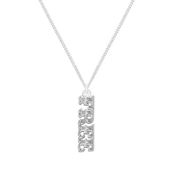 CARTERGORE Sterling "free" Word Necklace - Silver