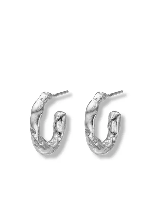 EVA REMENYI Talisman Small Hoop Earrings - Silver