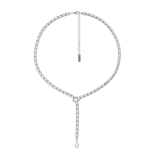ADRIANA PAPPAS DESIGNS Crystal Slither Choker - Silver