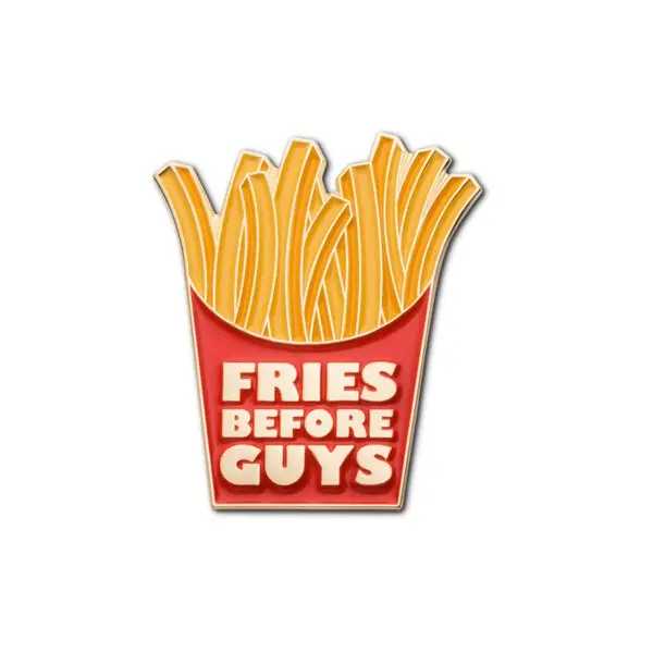MAKE HEADS TURN French Fries Enamel Pin - Red/gold/yellow