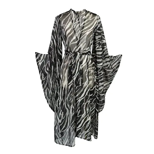 JENNAFER GRACE Etosha Noir Kimono - Black/white