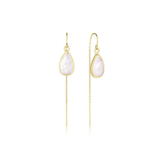 SET & STONES Carrie Threader Earrings - Gold
