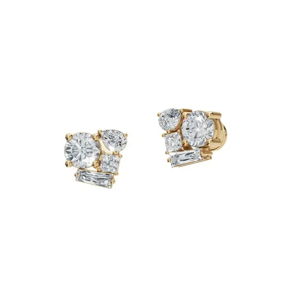 AYA FINE JEWELRY 10k Gold 1.78 Ctw Lab Diamond Stud Earrings - Yellow/white/rose Gold