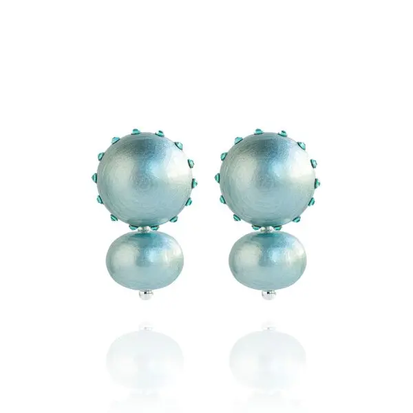 SAULE LABEL Livia Dangle Earrings - Blue