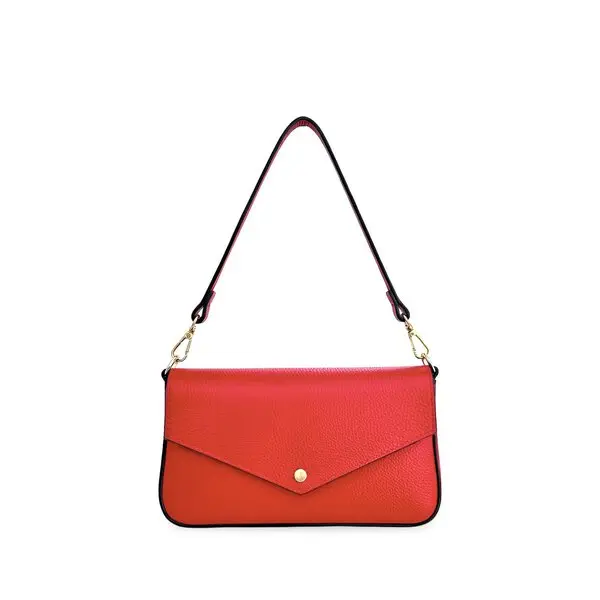 APATCHY LONDON The Munro Leather Shoulder Bag - Red