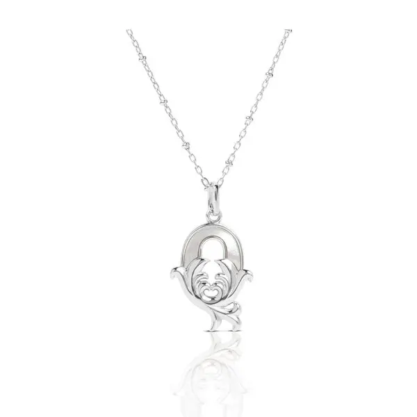 KASUN LONDON Solid Q Initial Pendant Necklace - Silver