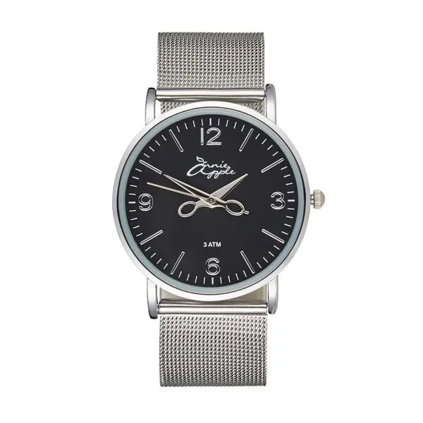 BERMUDA WATCH COMPANY Annie Apple Alore Scissor Hands Watch - Silver