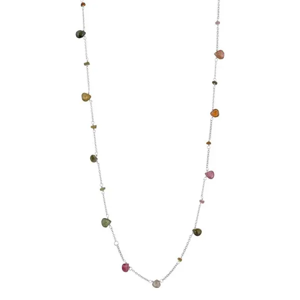 SPERO LONDON Sterling Tourmaline Necklace - Silver