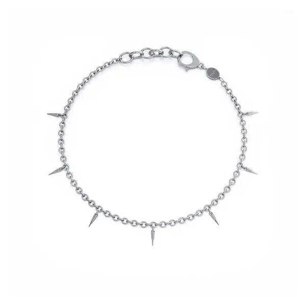 LINDA FIORE Horn Charm Sterling Bracelet - Silver