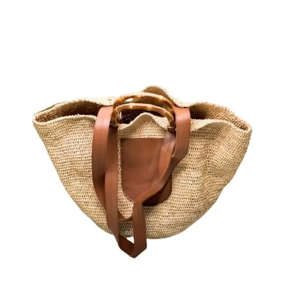ZANATANY CONCEPTS Kilia Raffia Tote Bag