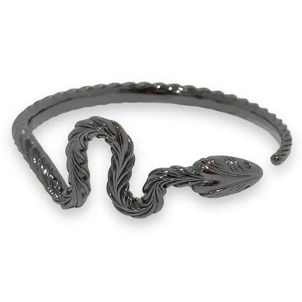JAGGED HALO JEWELRY Serpent Cuff Bracelet - Black