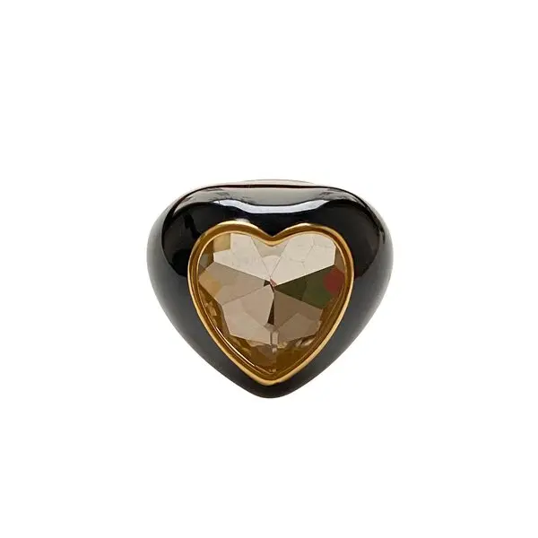 SMILLA BRAV Misha Heart Ring - Black
